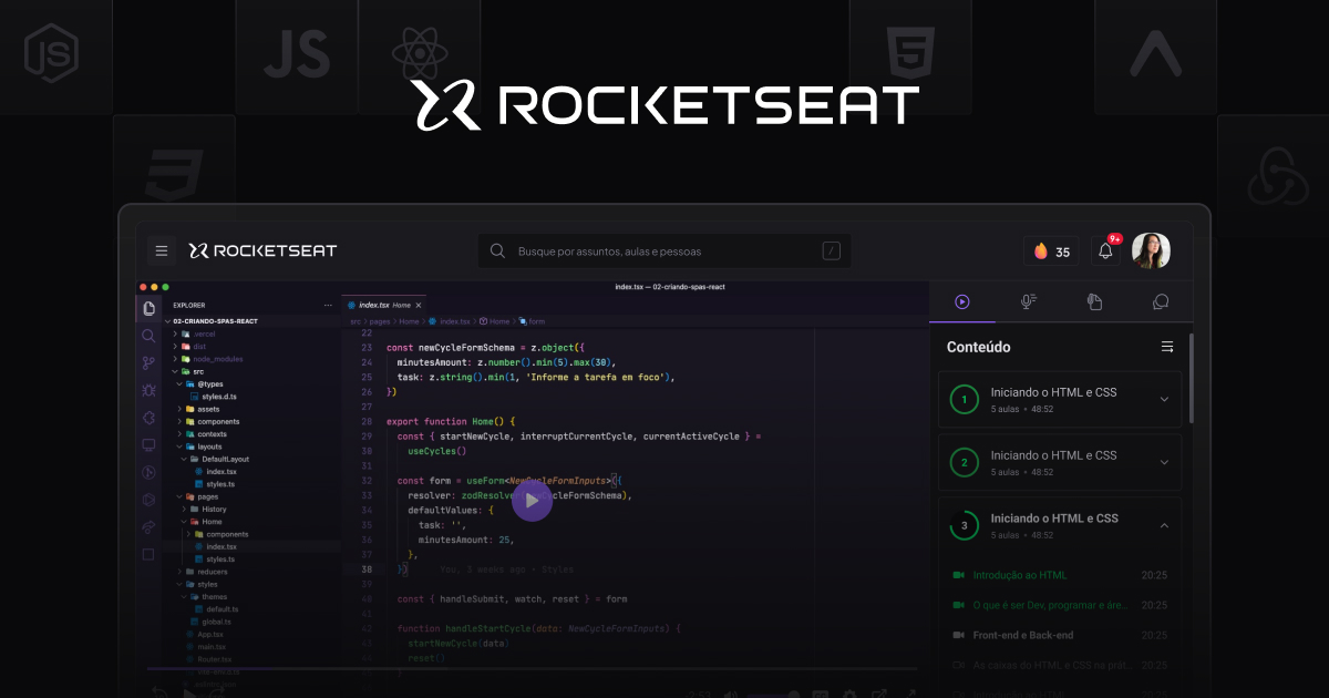 Junte-se à Rocketseat com Prof. Márcio Santos